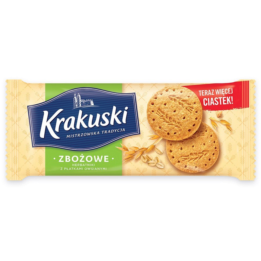 Ciastka BAHLSEN KRAKUSKI ZBOŻOWE 201g owsiano-zbożowe > KRAKUSKI